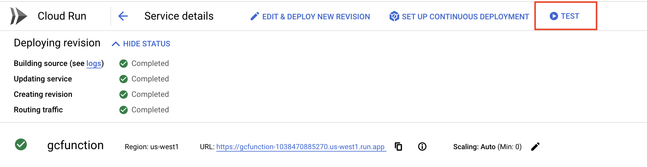 Cloud Run Functions: Qwik Start - Console | Google Cloud Skills Boost