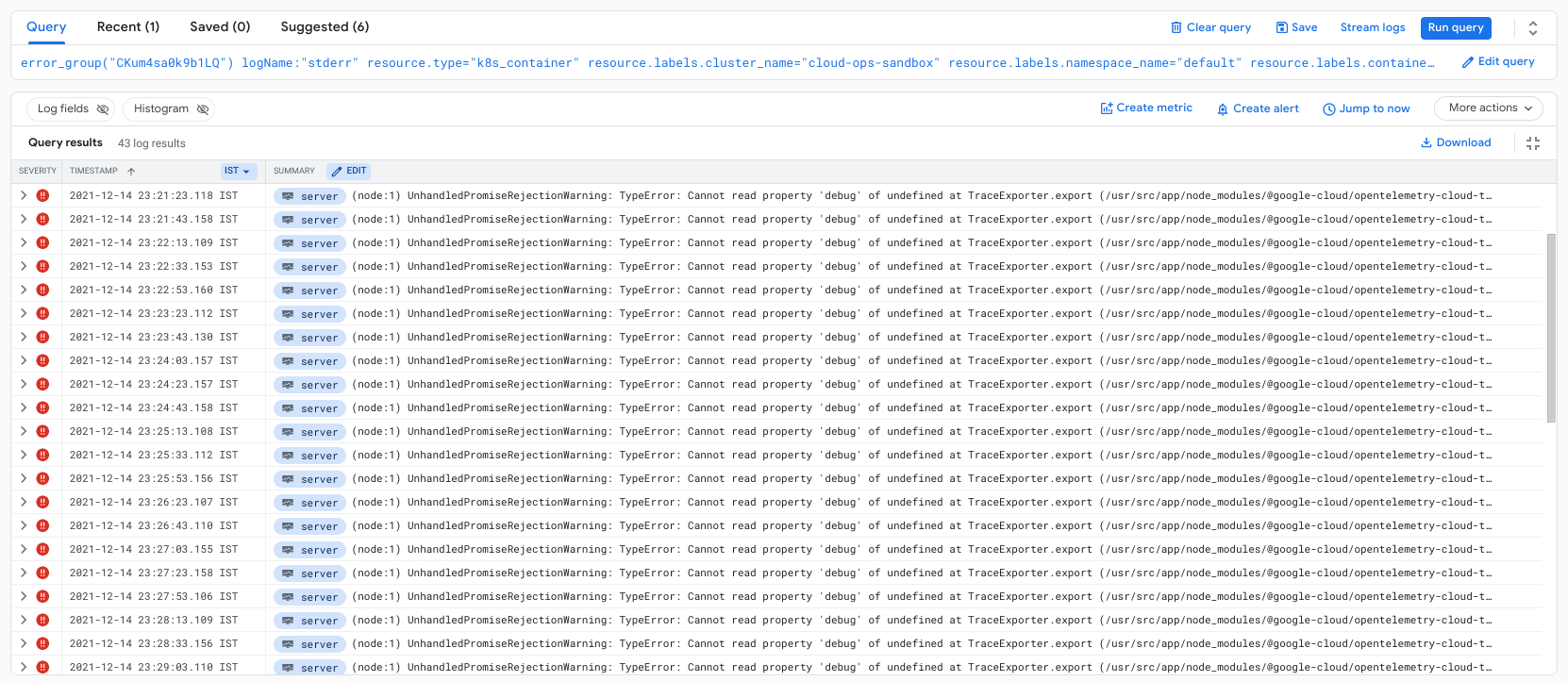 Using Cloud Error Reporting to Remediate Workload Issues on GKE | Google Cloud Skills Boost