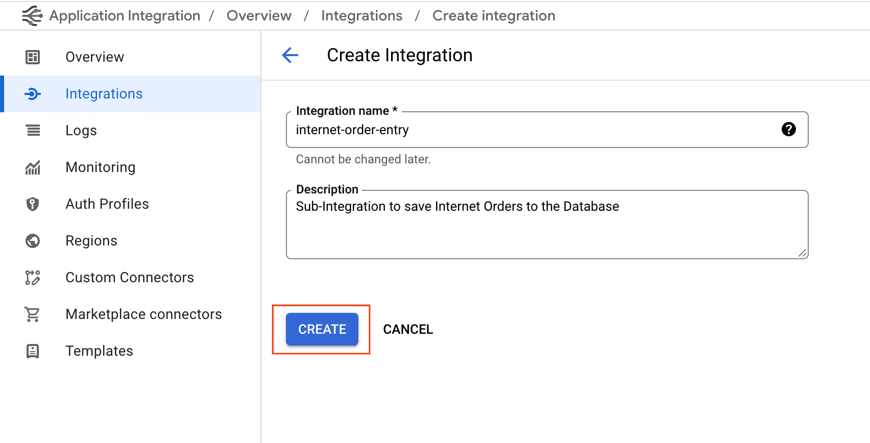Build and Configure an Integration using Application Integration ...