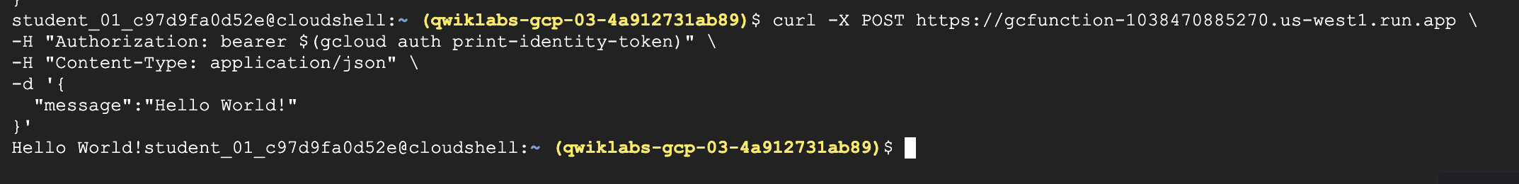 Cloud Run Functions 3 Ways - Cloud Run Functions: Qwik Start - Console | Google Cloud Skills Boost