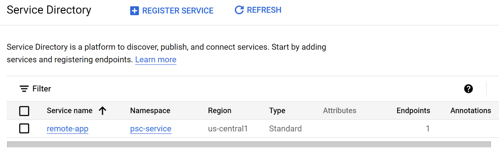 Integrate Private Service Connect with Service Directory | Google Cloud ...