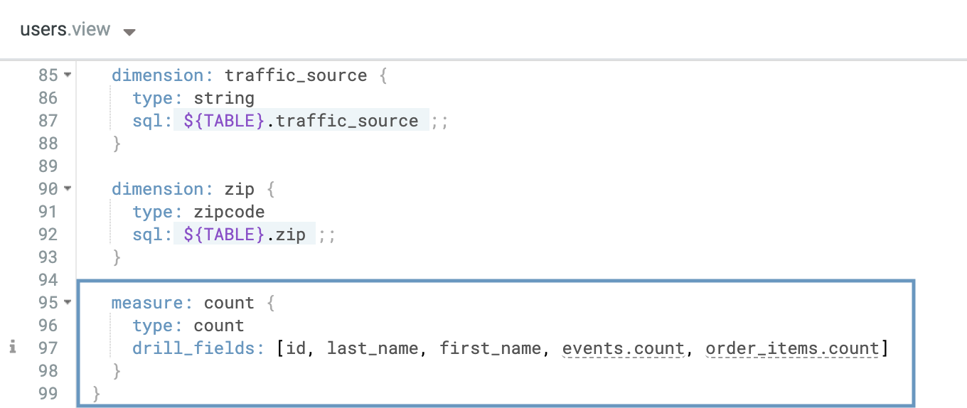 Understanding LookML in Looker - Looker Developer: Qwik Start | Google ...