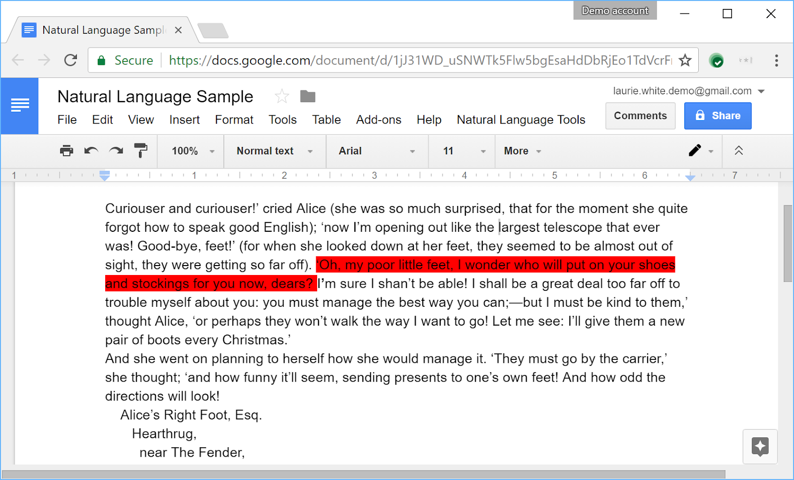Build A Tool in the Google docs that read the sentiment of your ...