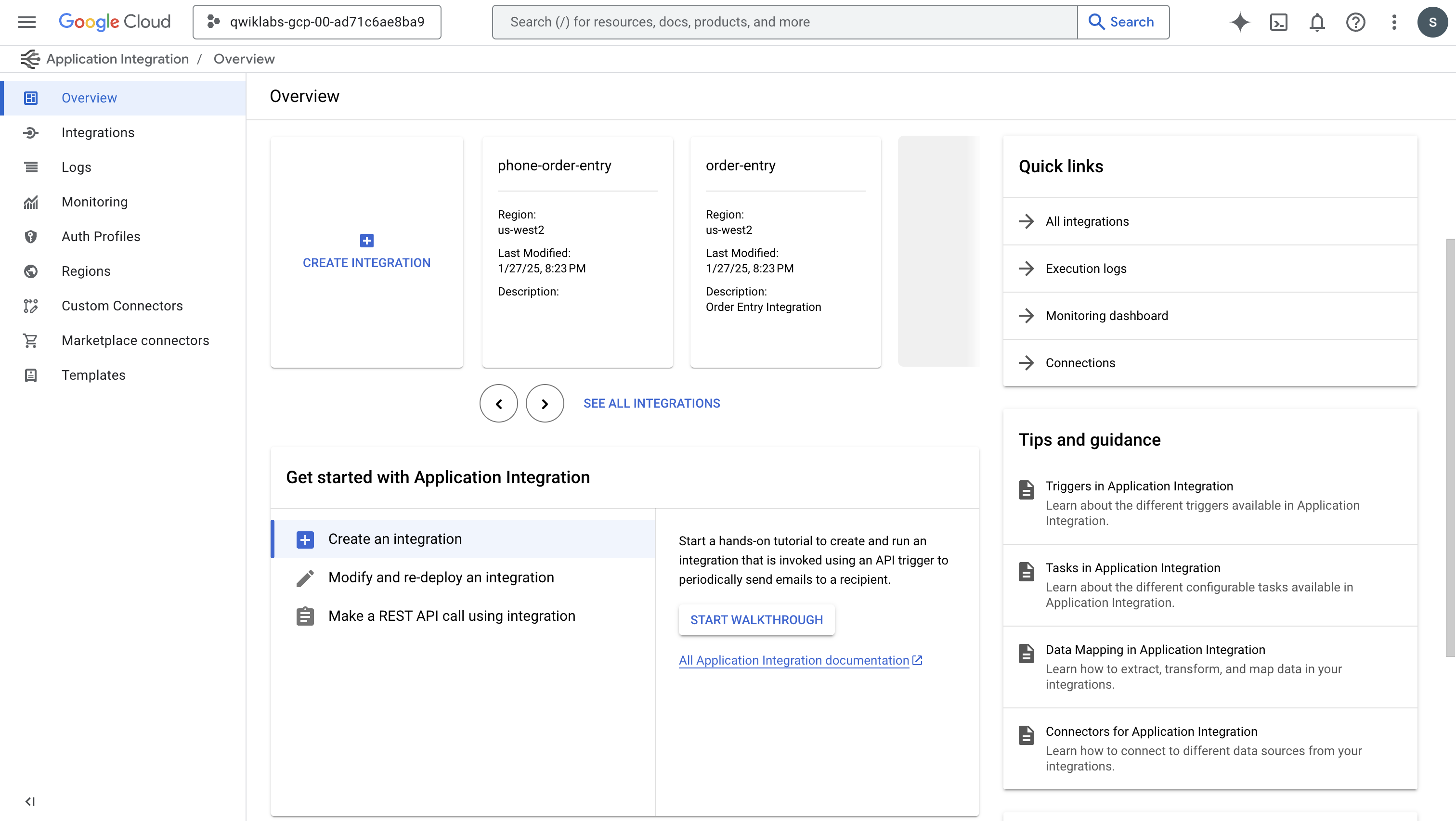 Build and Configure an Integration using Application Integration ...